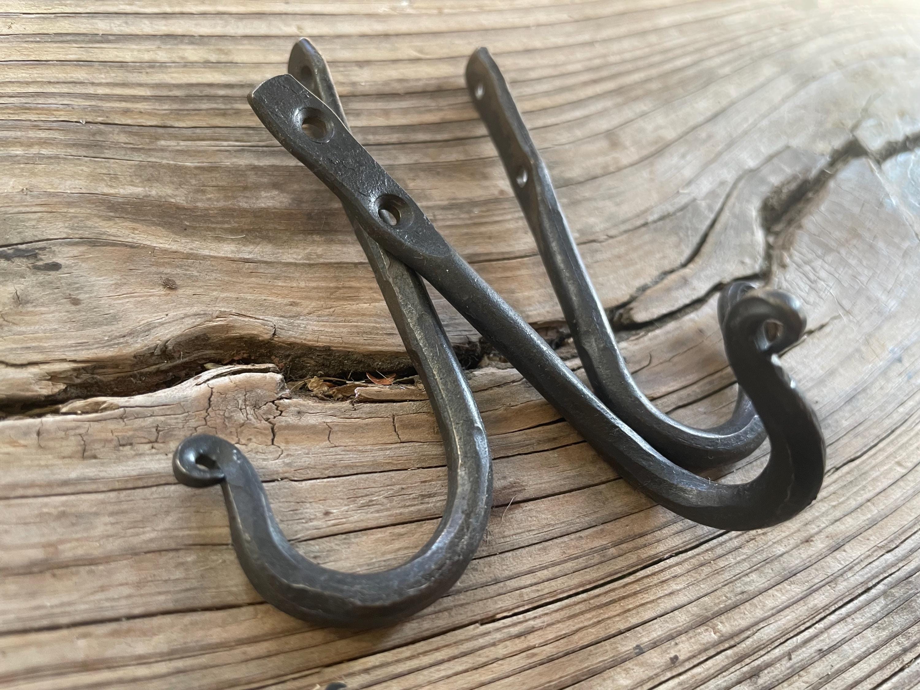 Hand Forged Blacksmith Hooks: J-hooks, S-hooks Rustic Farmhouse Decor ...