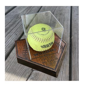 Homerun/keepsake Ball Display/custom Engraved. Baseball/softball ...