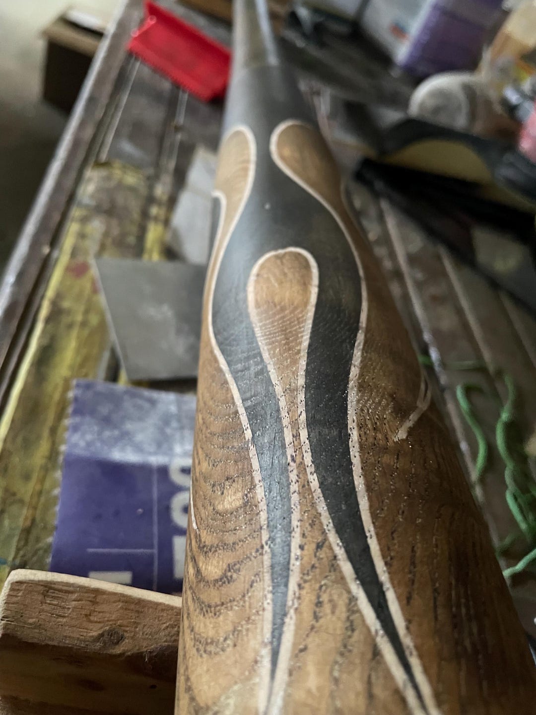 Custom Airbrushed Metal / Wood Painted Bats Pencil Bat / Banana Bat ...
