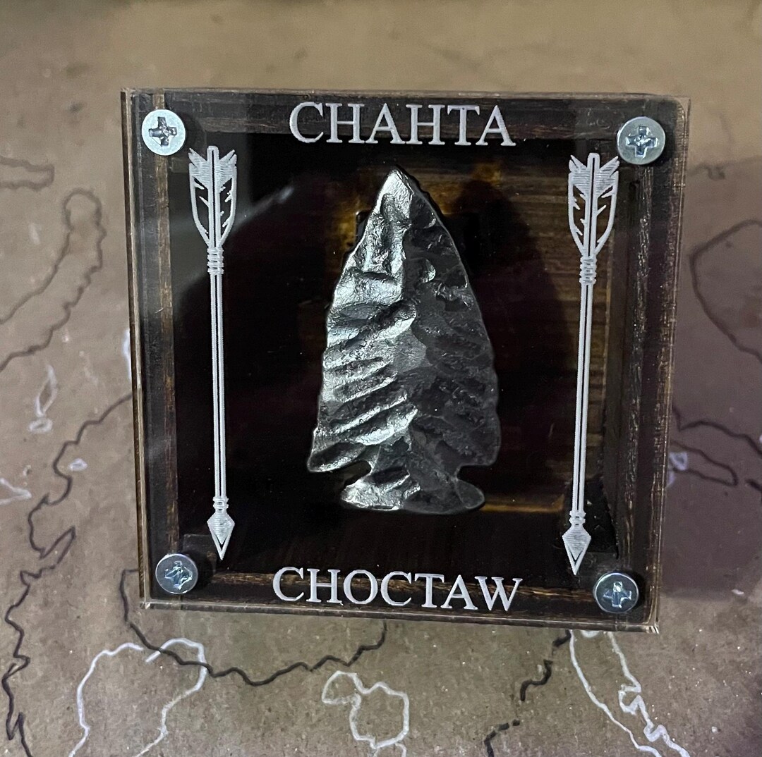 Choctaw Art | Native Art | Forged Arrowhead Shadow Box | Choctaw Nation ...