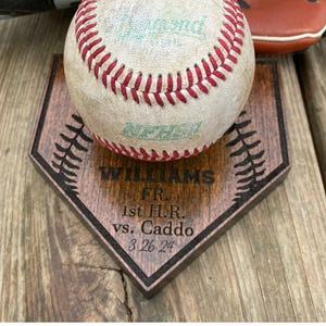 Homerun/keepsake Ball Display/custom Engraved. Baseball/softball ...