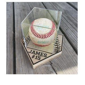 Homerun/keepsake Ball Display/custom Engraved. Baseball/softball ...