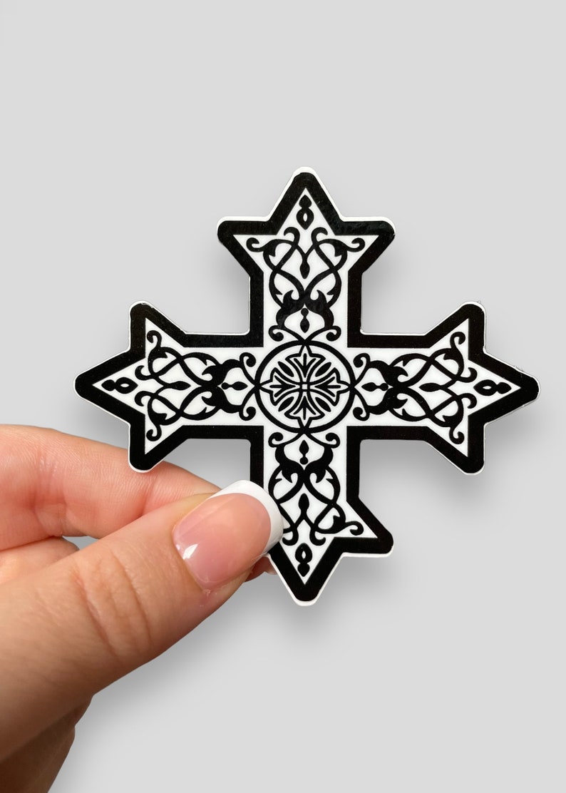 Vinyl Coptic Cross Sticker (safe for Thermal Cups) - Etsy