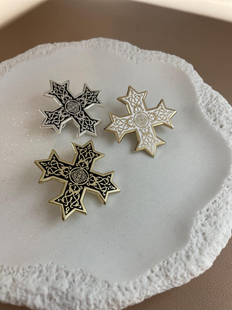 Classic Coptic Cross Pin - Etsy