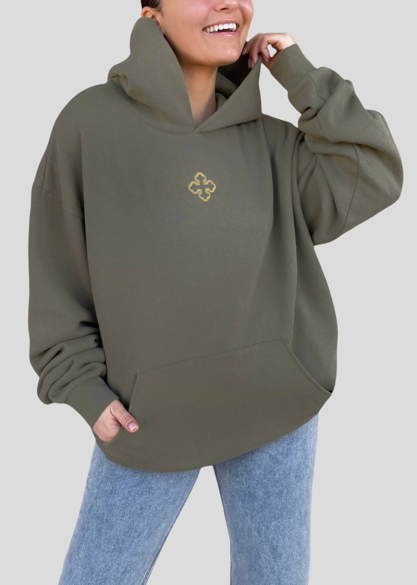Unisex Embroidered Round Coptic Cross Sweatshirts - Etsy