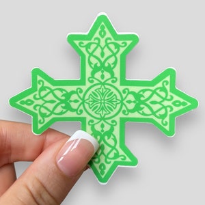 Vinyl Coptic Cross Sticker (safe for Thermal Cups) - Etsy