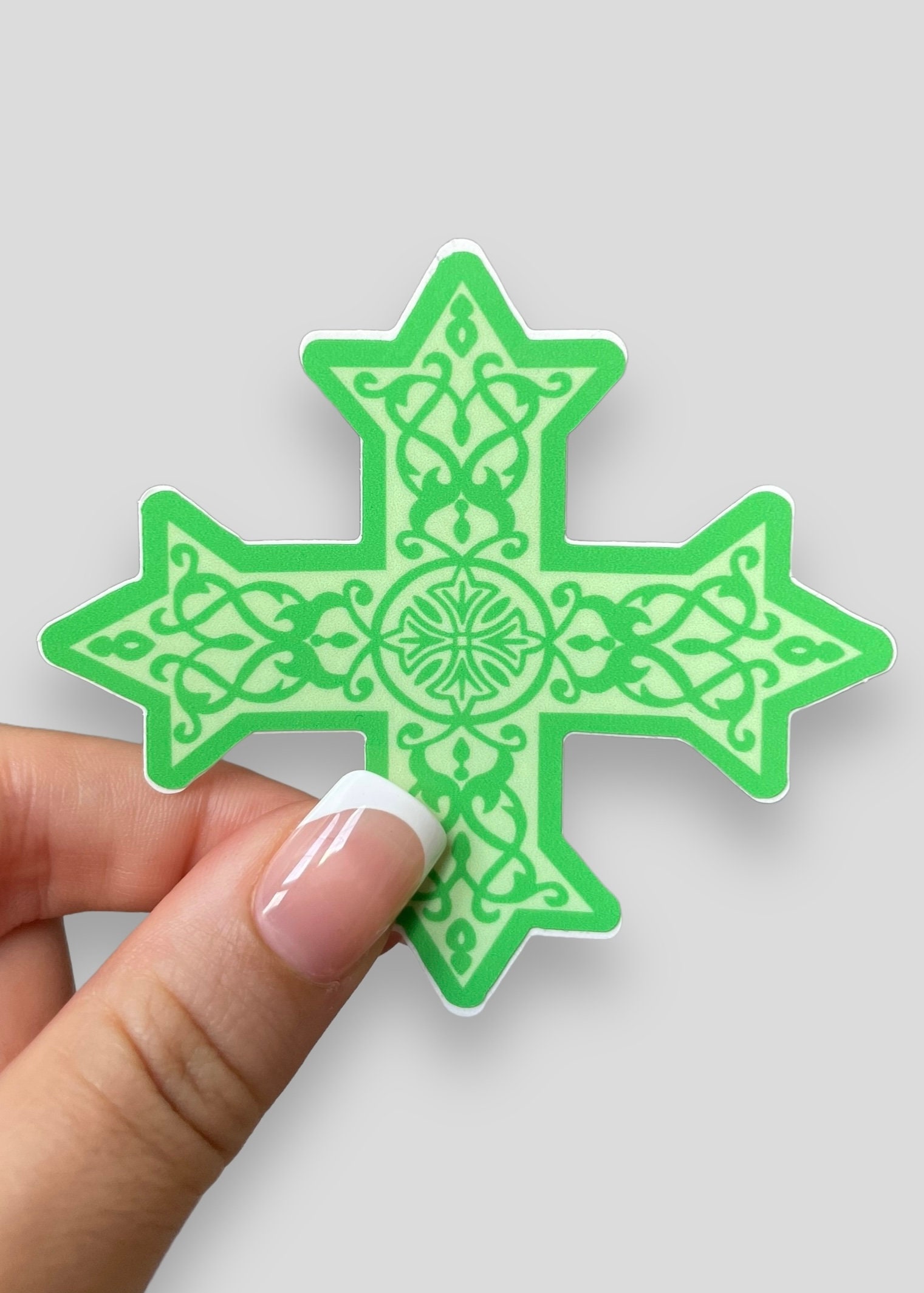 Vinyl Coptic Cross Sticker (safe for Thermal Cups) - Etsy