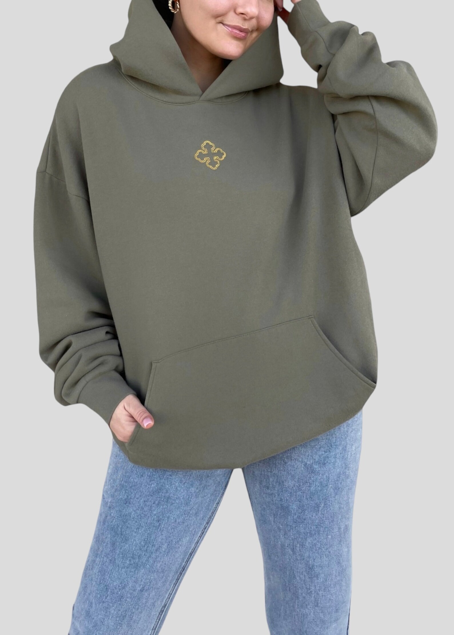 Unisex Embroidered Round Coptic Cross Sweatshirts - Etsy