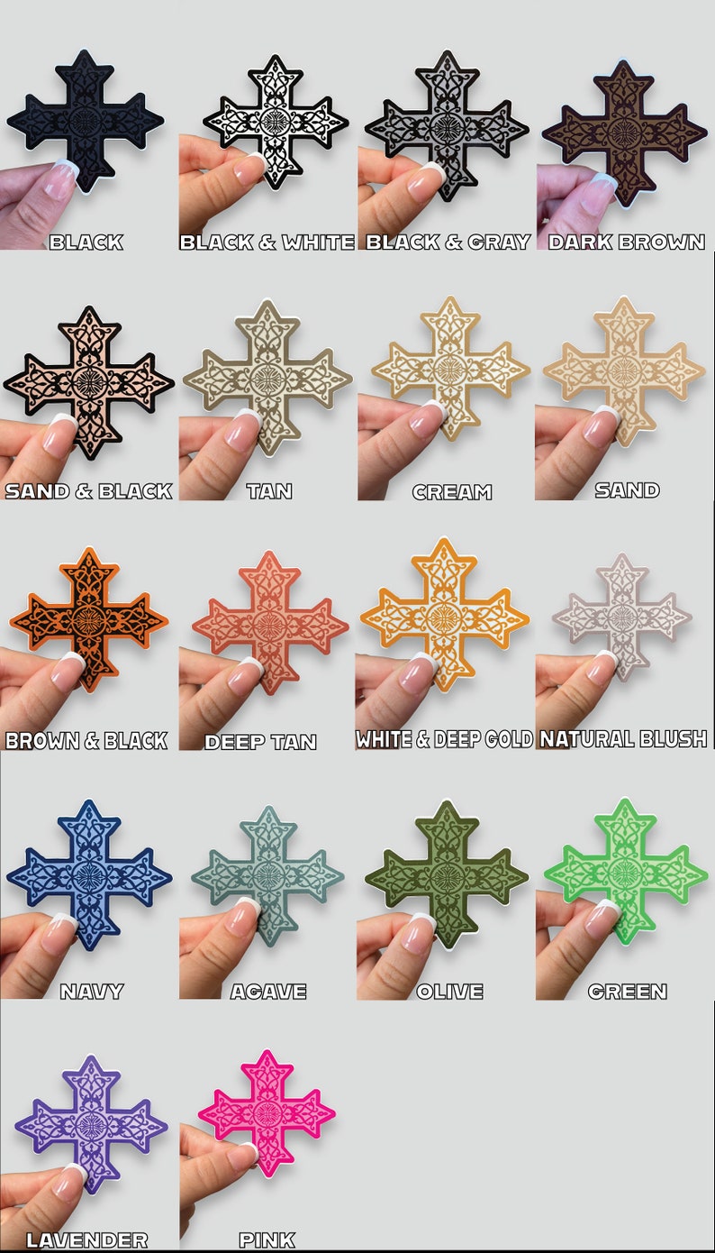 Vinyl Coptic Cross Sticker (safe for Thermal Cups) - Etsy