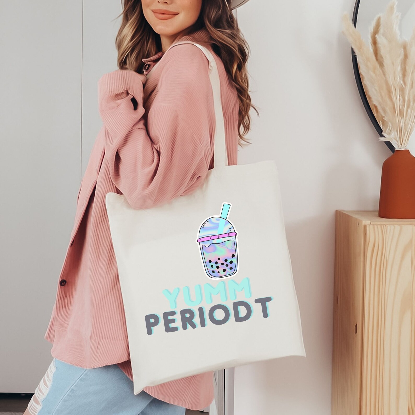 Buba Tea Tote Bag, Bubble Tea Art, Boba Lover Gift, Boba is Life ...