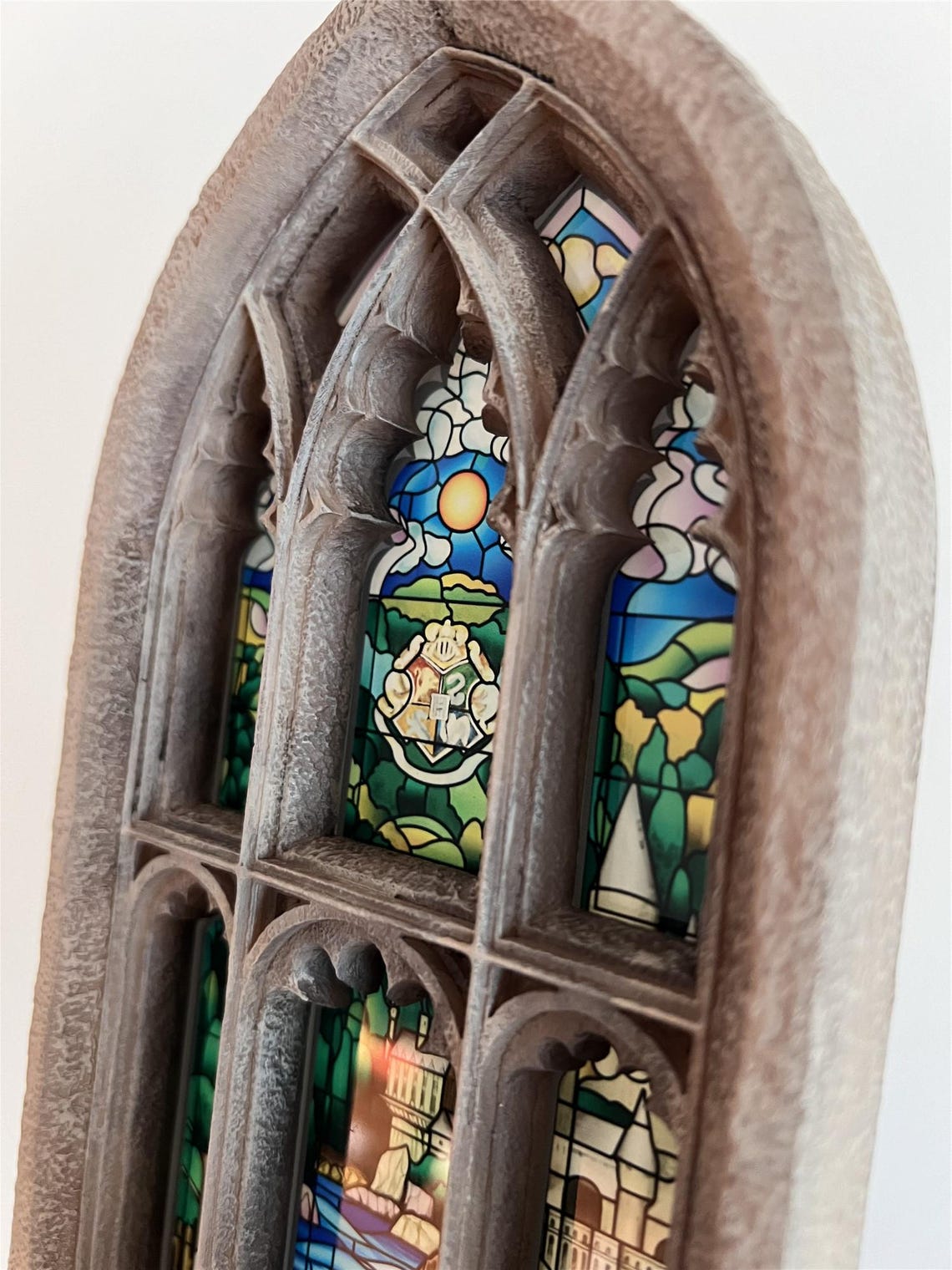 30cm Large Mermaid Stained Acrylic Resin Figurine Hand-painted Wall ...