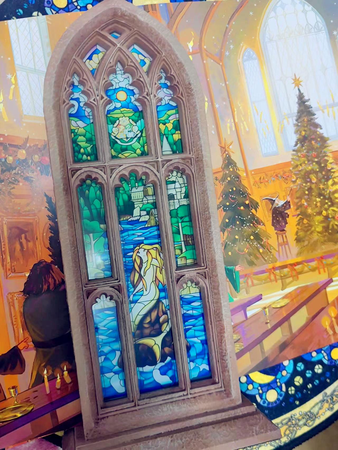 30cm Large Mermaid Stained Acrylic Resin Figurine Hand-painted Wall ...