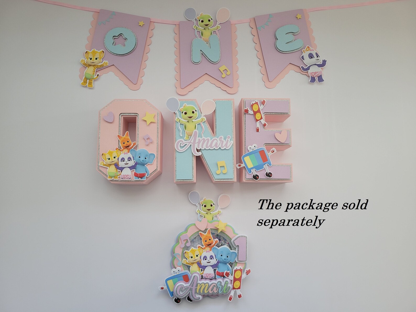 Word Party 3D Letters Word Party Decorations Personalized 3D | Etsy