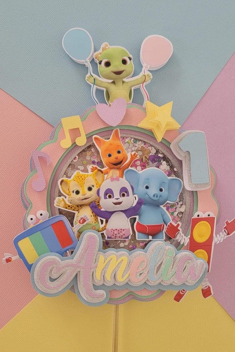 Word Party Cake Topper Word Party Decorations Personalized - Etsy