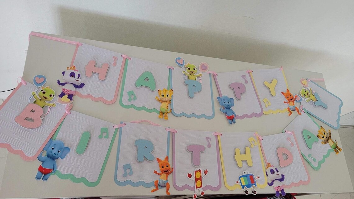 Word Party Birthday Banner Word Party Decorations - Etsy