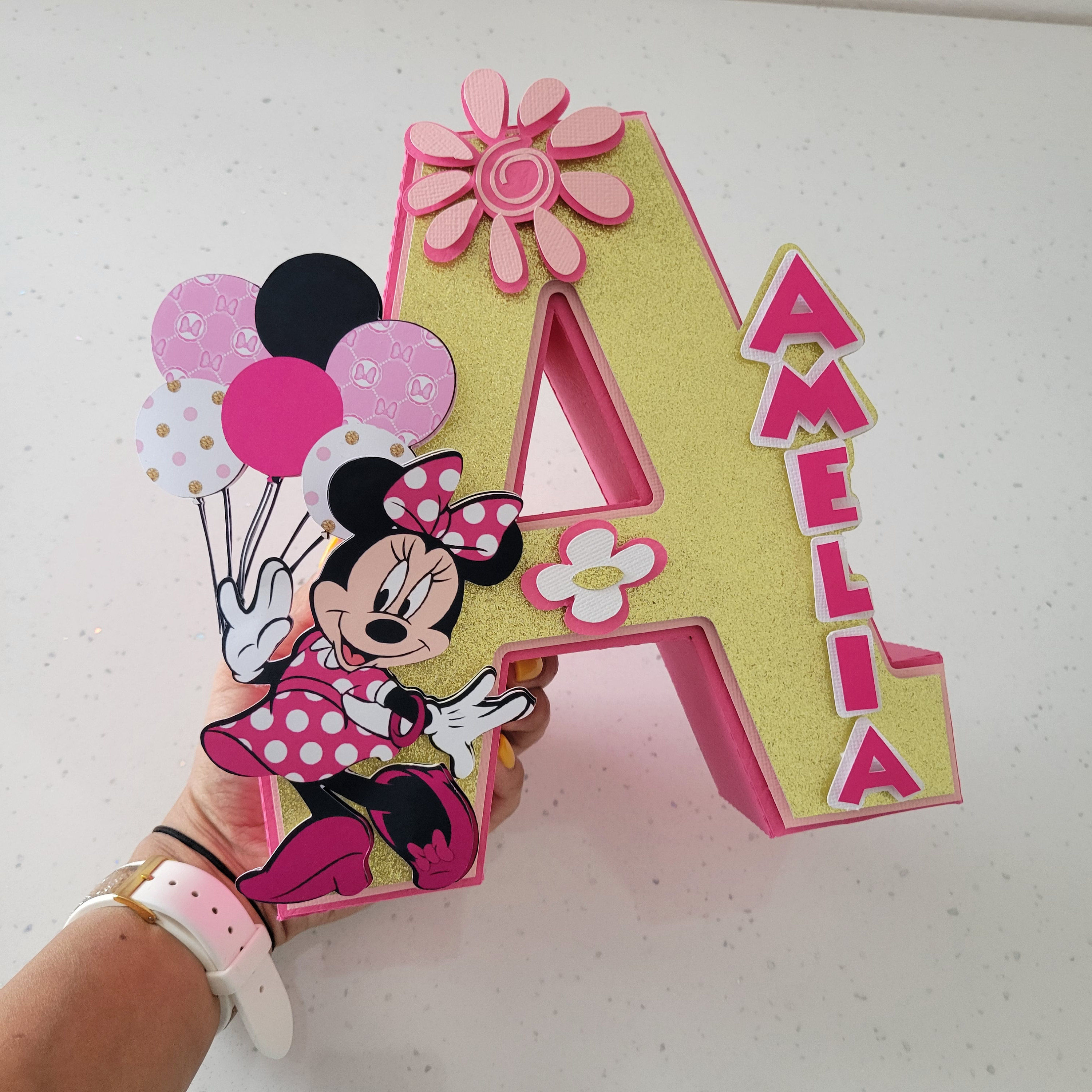 Minnie Mouse Birthday Party Minnie Mouse 3D Letters and - Etsy