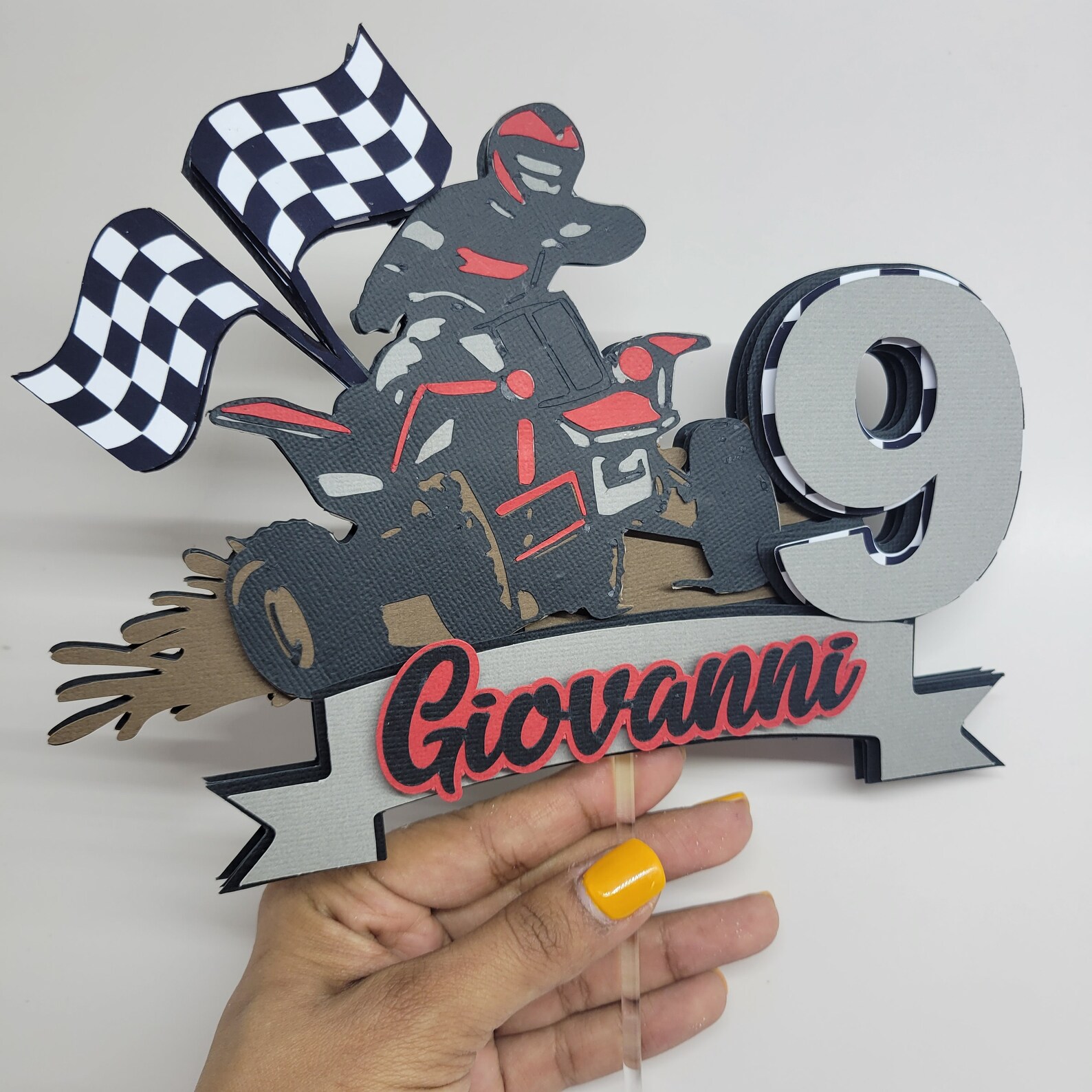 Quad Cake Topper, ATV QUAD Cake Topper, 4 Wheeler Cake Topper, Extreme ...