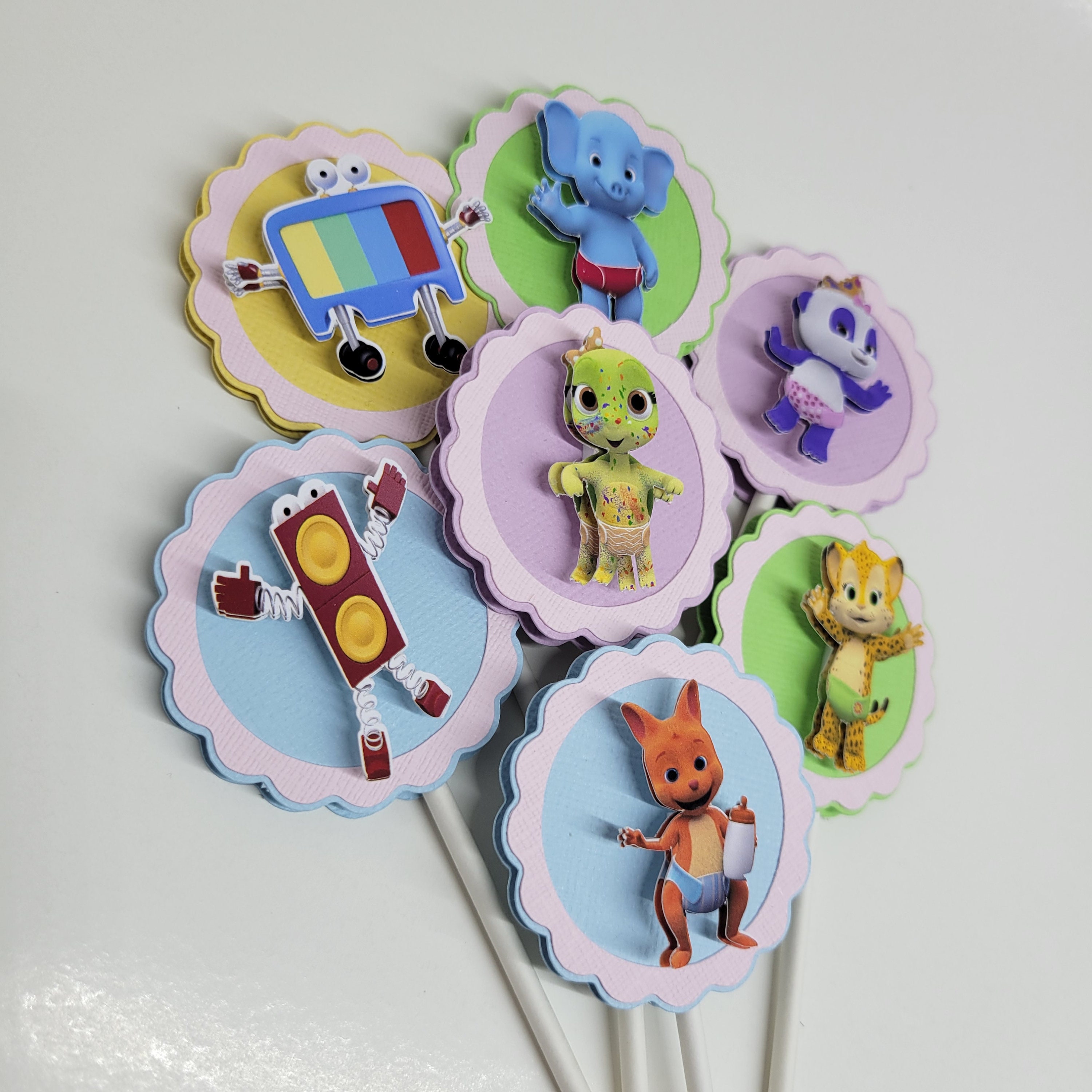 Word Party Cupcake Toppers Word Party Toppers Word Party - Etsy