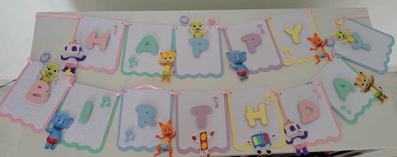 Word Party Birthday Banner, Word Party Decorations, Personalized Word ...