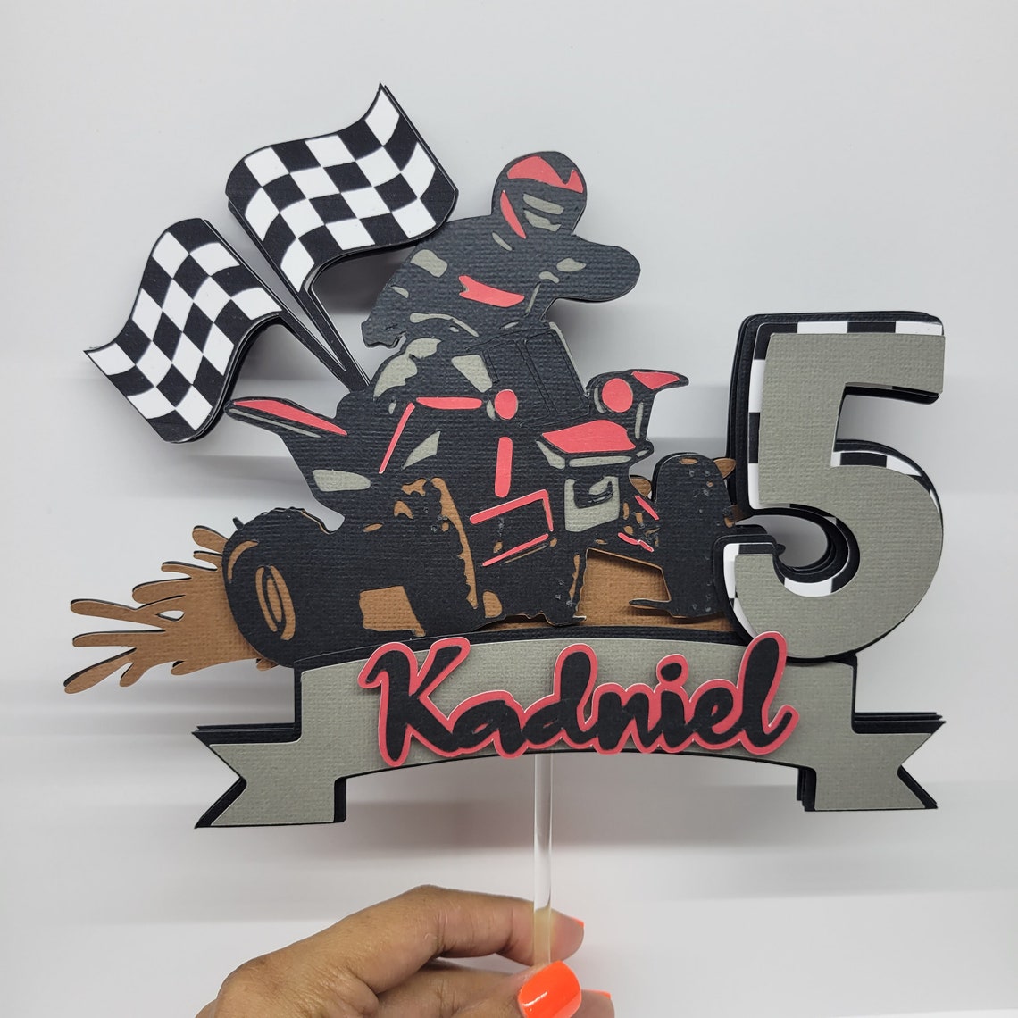 Personalized ATV Quad Cake Topper, Extreme Sport Birthday Party - Etsy