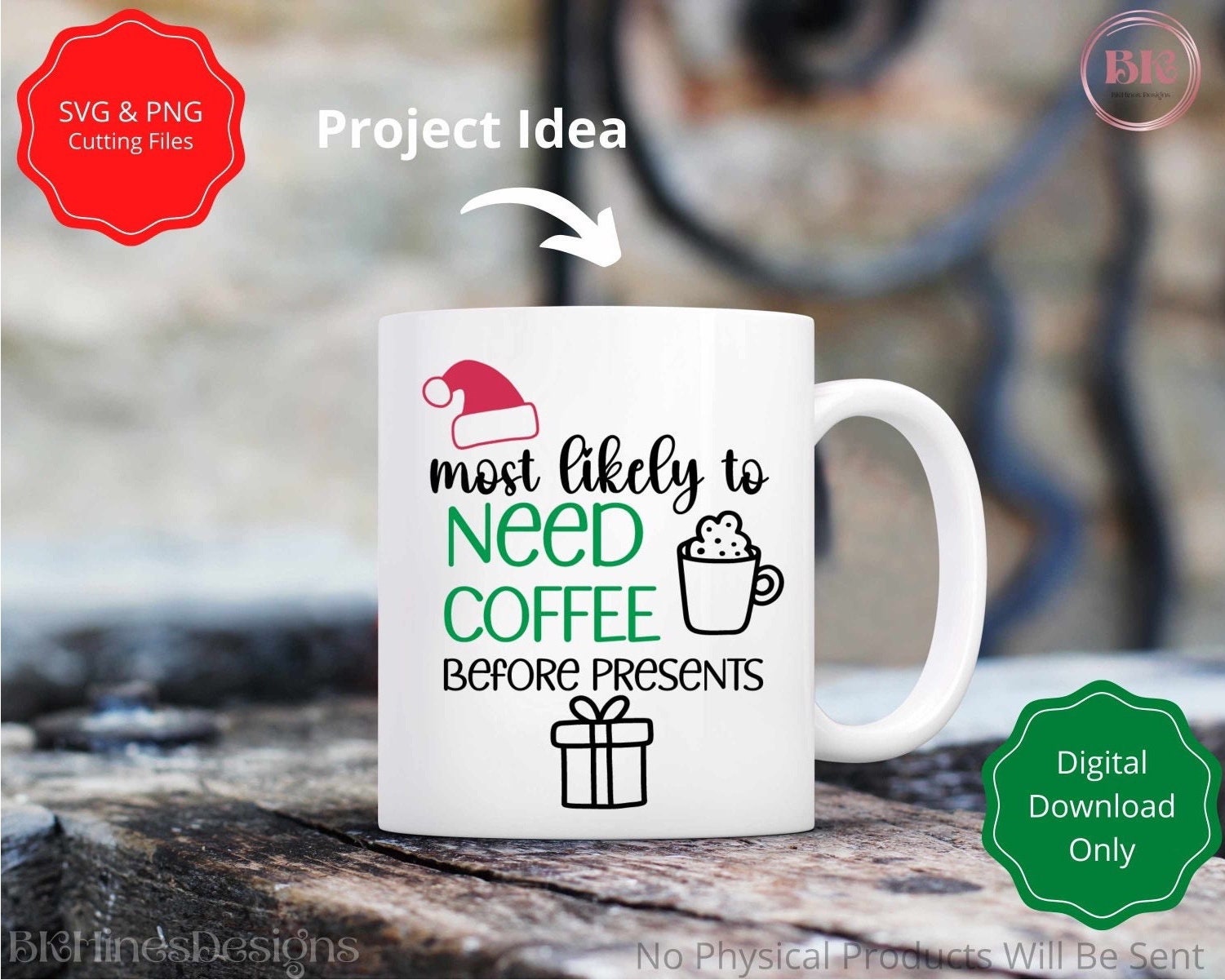 Need Coffee SVG, Need Coffee Cut File, Holiday Svg, Funny SVG, Presents ...