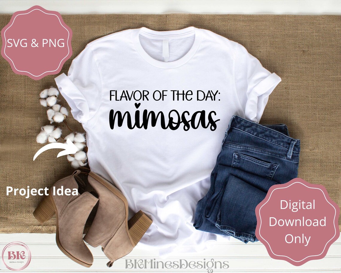 Flavor of the Day Mimosas SVG, Mimosa SVG, Brunch, Mimosas, Brunch SVG ...