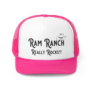 Ram Ranch Really Rocks! Lyrics Trucker Hat, Ram Ranch Cap, Cowboys Hat ...