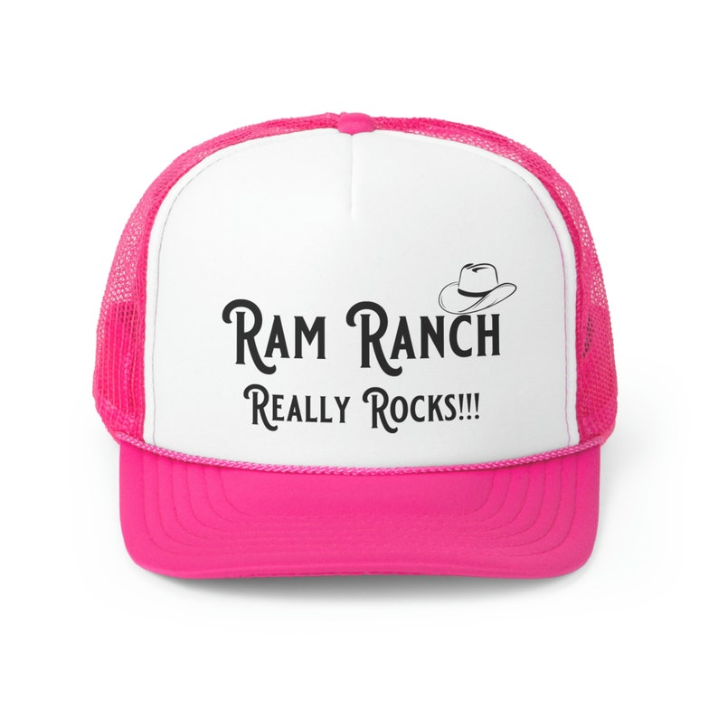 Ram Ranch Really Rocks! Lyrics Trucker Hat, Ram Ranch Cap, Cowboys Hat ...
