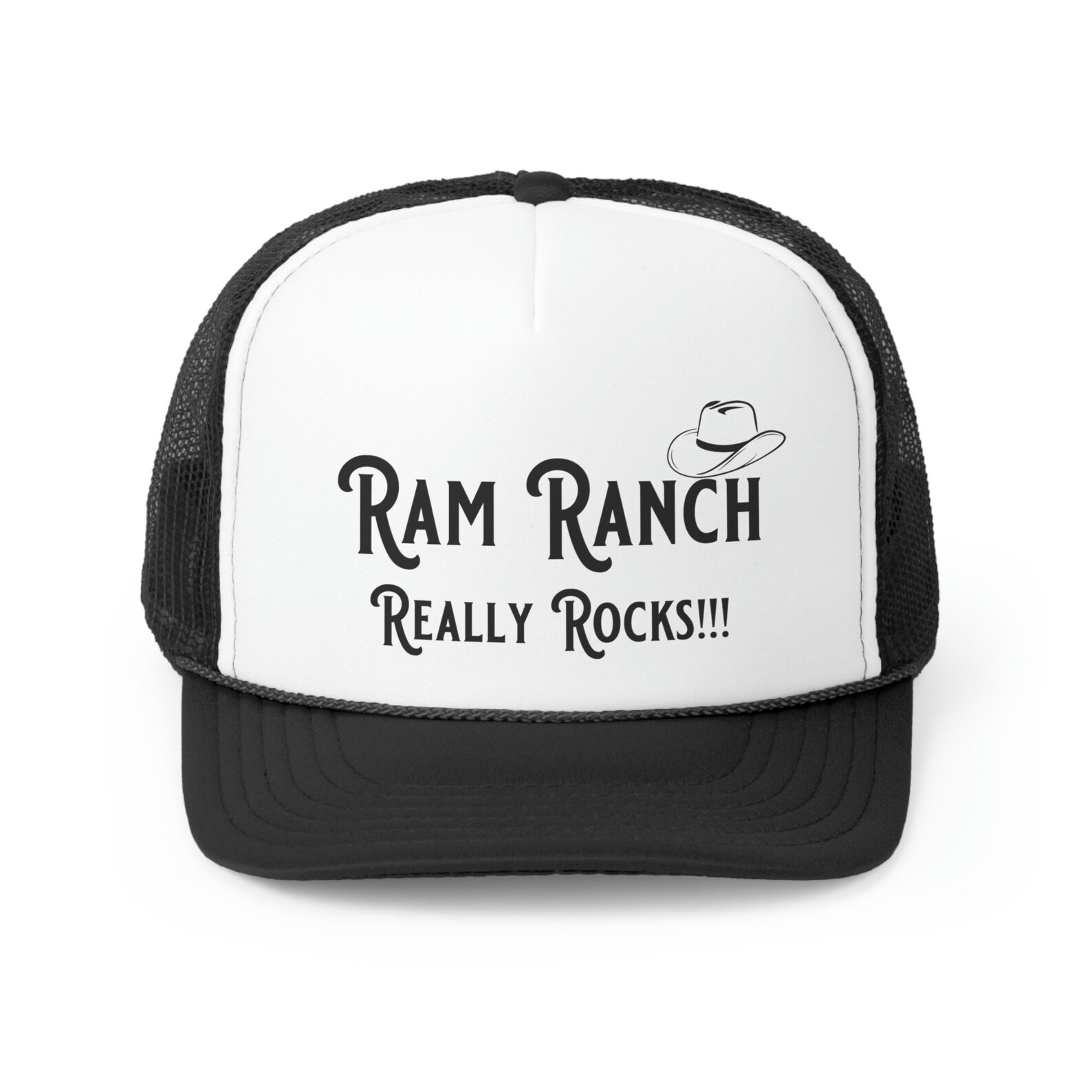 Ram Ranch Really Rocks! Lyrics Trucker Hat, Ram Ranch Cap, Cowboys Hat ...