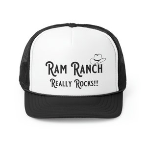 Ram Ranch Really Rocks! Lyrics Trucker Hat, Ram Ranch Cap, Cowboys Hat ...
