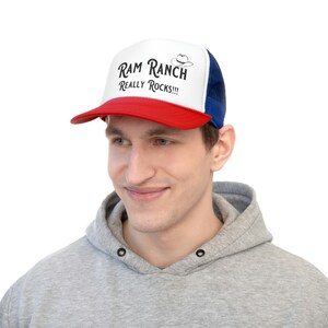 Ram Ranch Really Rocks! Lyrics Trucker Hat, Ram Ranch Cap, Cowboys Hat ...