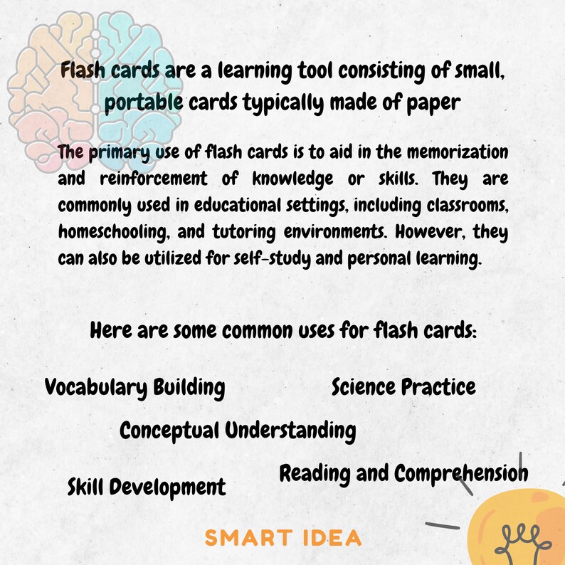 Kids Learning Flashcards Bundle: Montessori Preschool Cards (digital ...