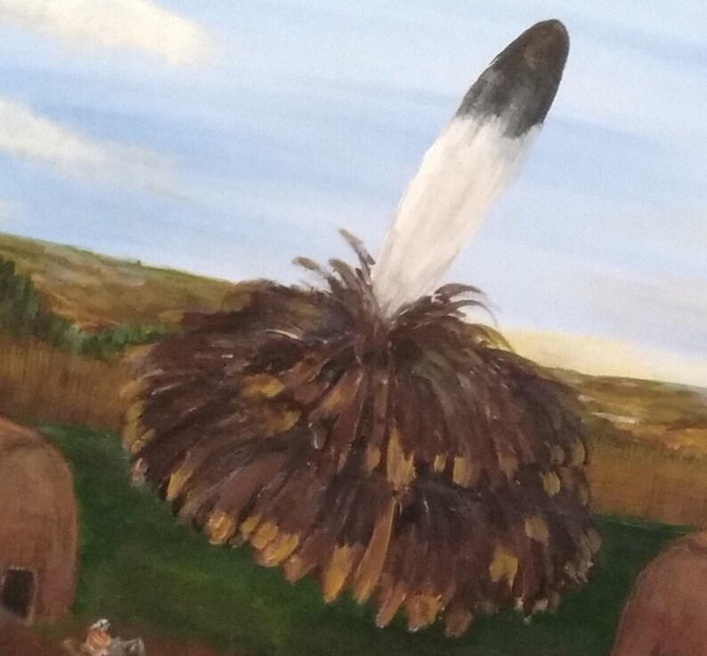 ORIGINAL Native Landscape, Seneca Gustoweh and Village Onto 16X20 ...