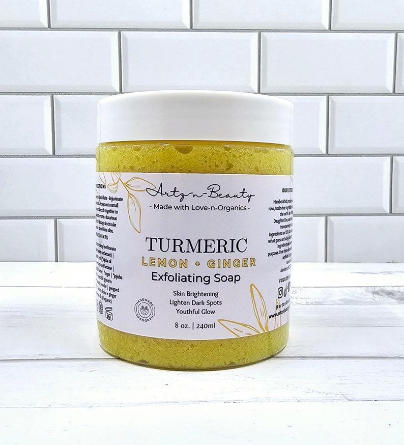 Turmeric Body Scrub All Natural lighten Brighten Exfoliate - Etsy