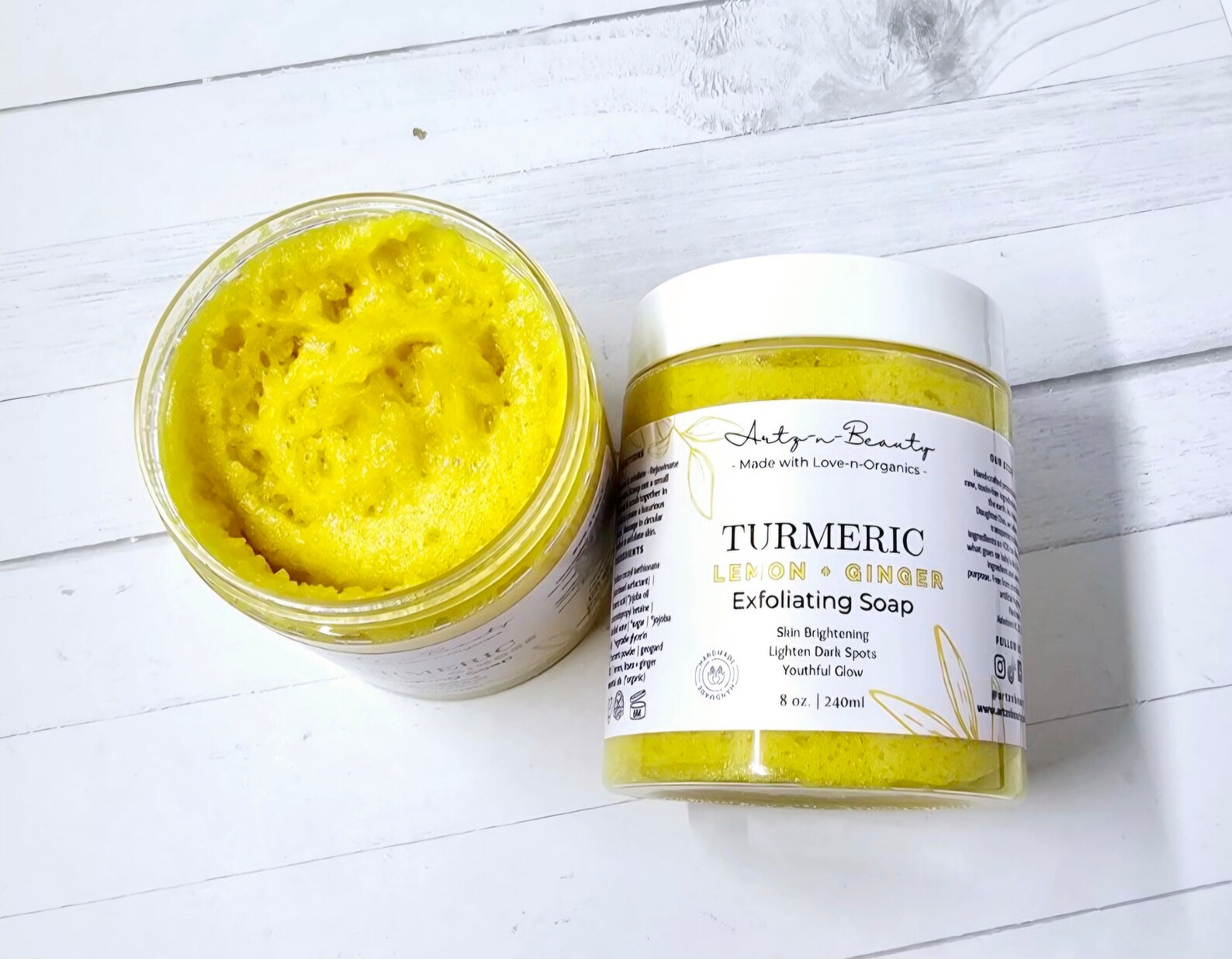 Turmeric Body Scrub All Natural lighten Brighten Exfoliate - Etsy