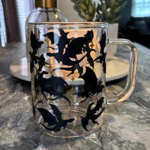 Dragon Fourth Wing Inspired Glass Mug - Etsy