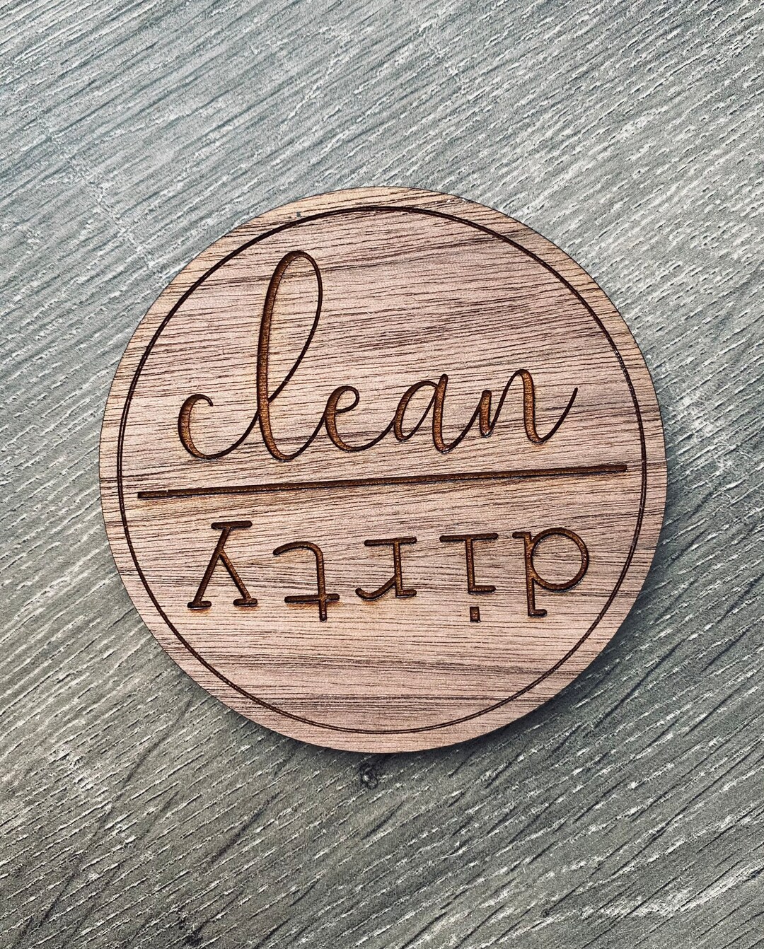 Clean and Dirty Farmhouse Style Dishwasher Magnet - Etsy