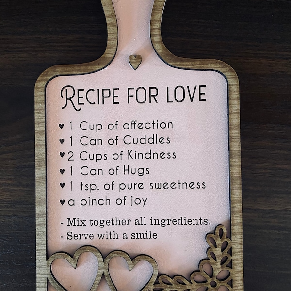 Recipe for Love - Etsy