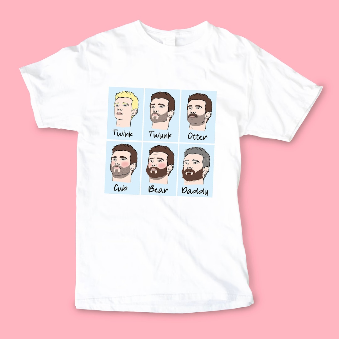 Gay Tribes Tee lgbt Q Pride, Twink, Twunk, Otter, Cub, Bear, Daddy ...