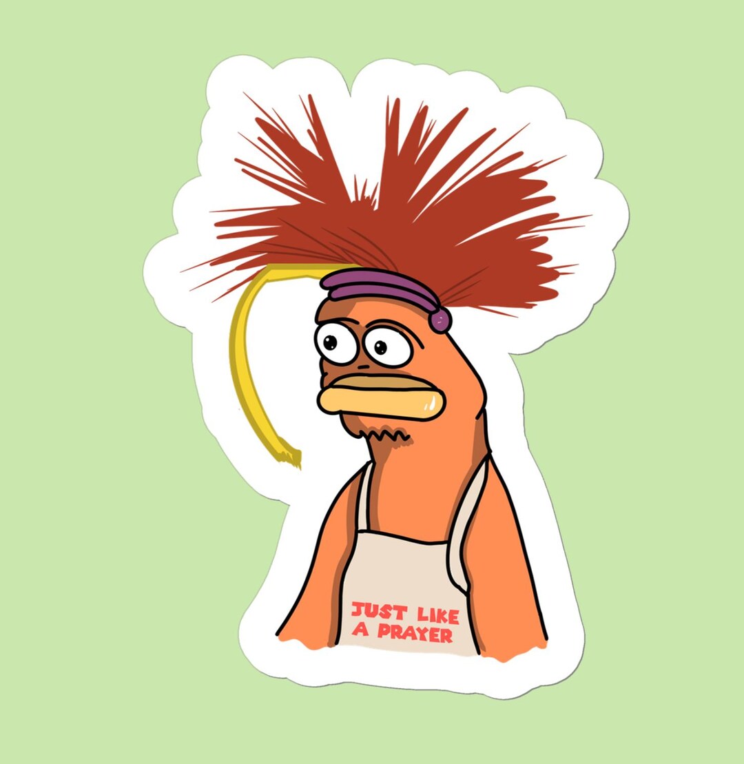 Lobster Muppet Meme Like a Prayer Sticker by Homoart by Matt - Etsy