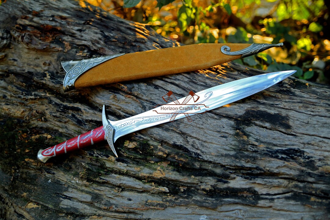 LOTR SWORD Gift Custom Engraved Handmade Stainless Steel Lord of the ...