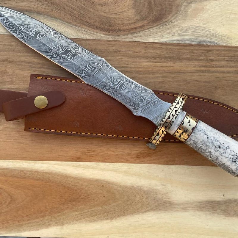 Damascus Dagger - Etsy