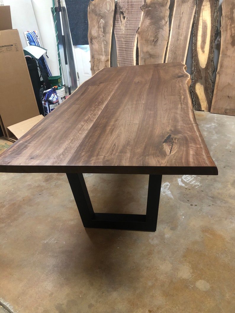 Black Walnut Live Edge Dining Table - Etsy