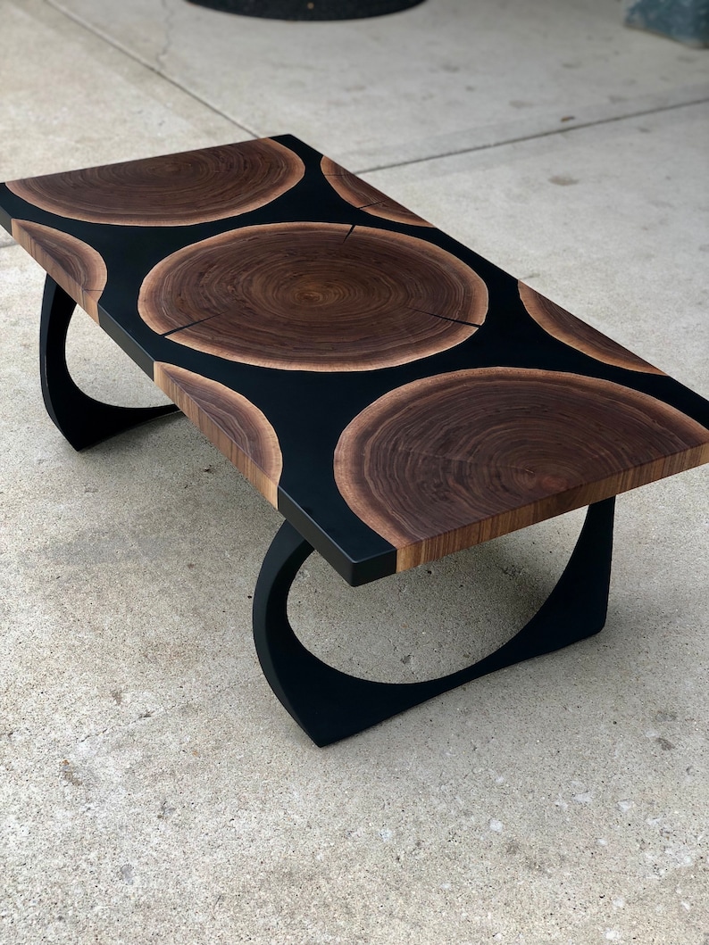 Walnut Cookie Coffee Table - Etsy