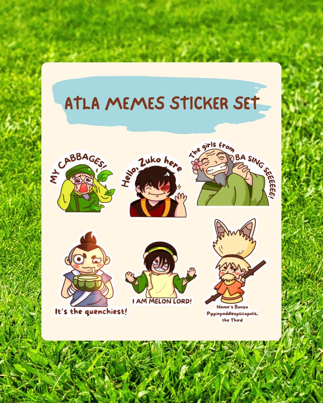ATLA Meme Stickers/stickers/memes - Etsy