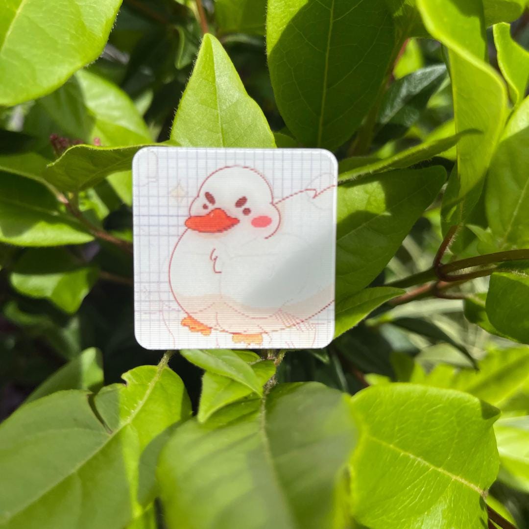 Buff Duck Animated Sticker/lenticular - Etsy