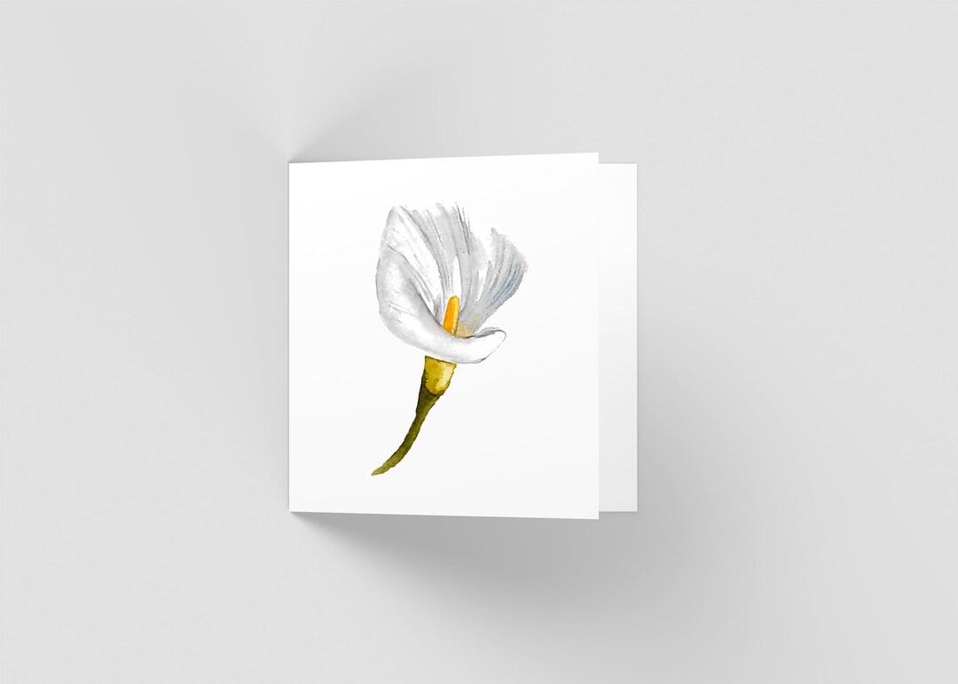 Calla Lily Card - Etsy