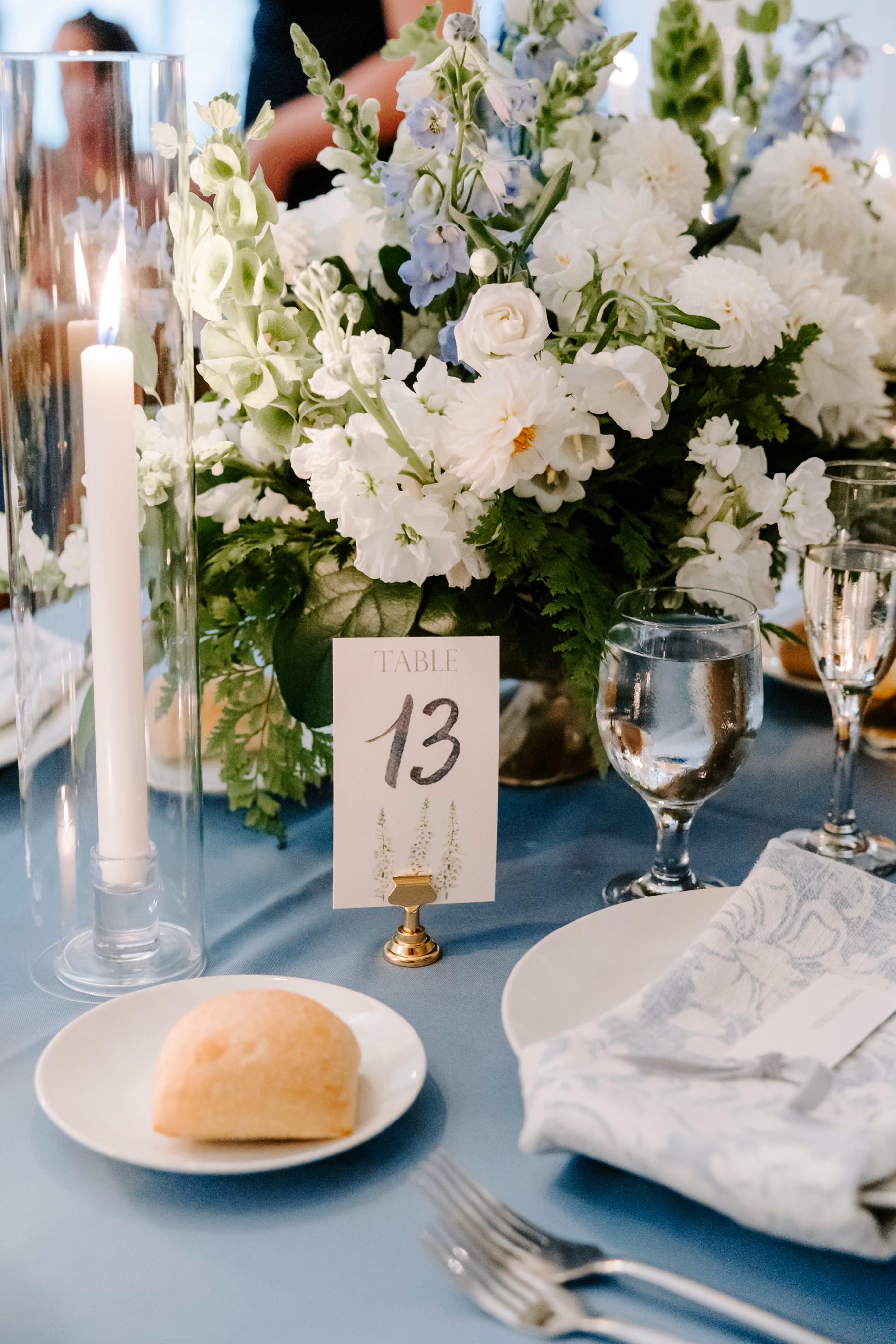 Printed Botanical Watercolor Table Numbers, Floral Watercolor Table ...