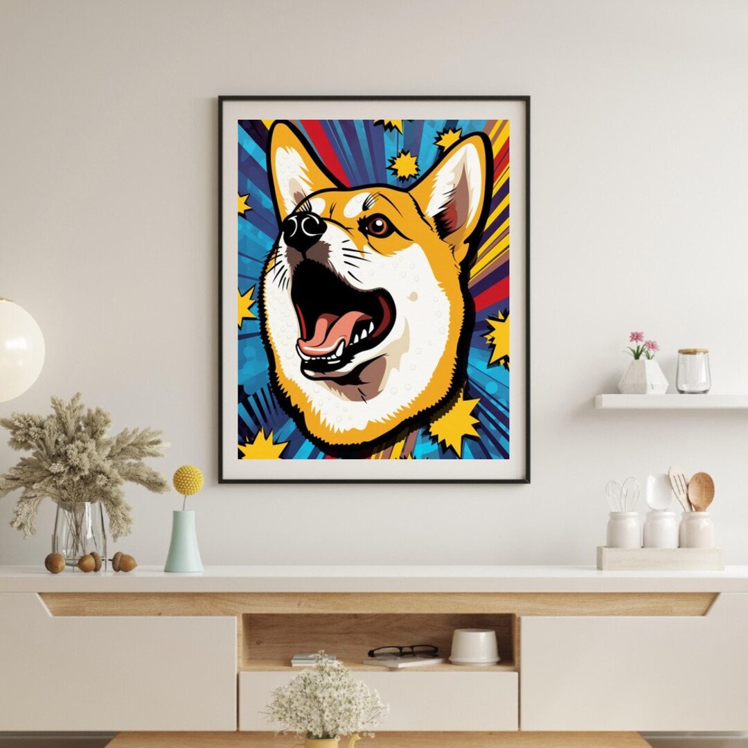 Doge2 Meme Pop Art Poster the Cult Dog Motif doge dog meme - Etsy