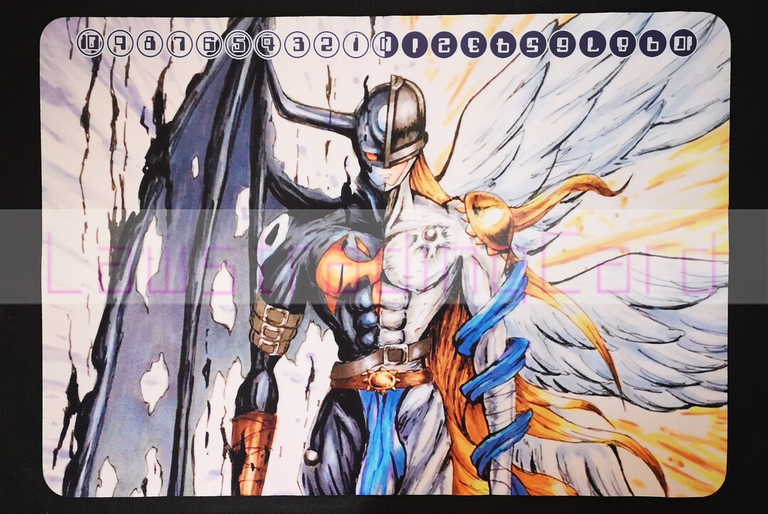 Digimon Devimon & Angemon Playmat Mouse Pad - Etsy